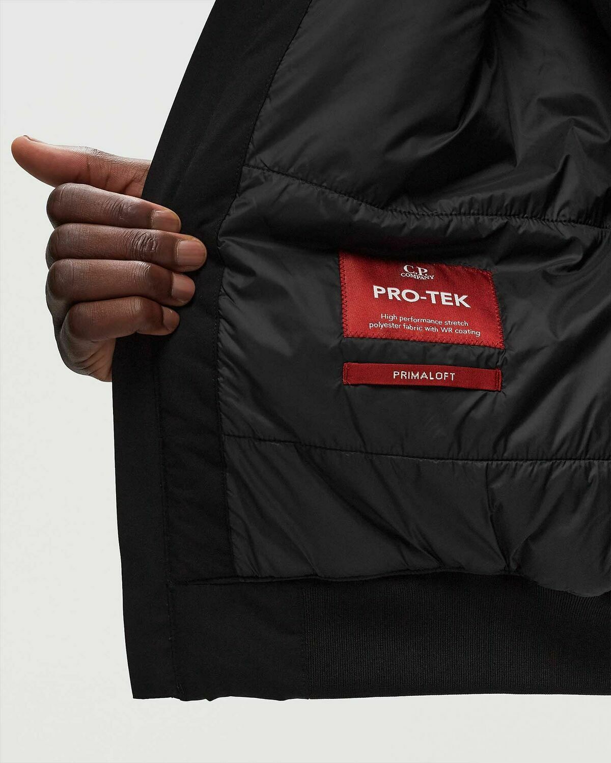 C.P. Company Pro Tek Bomber Padded Jacket Black Bomber Jackets C.P. Company