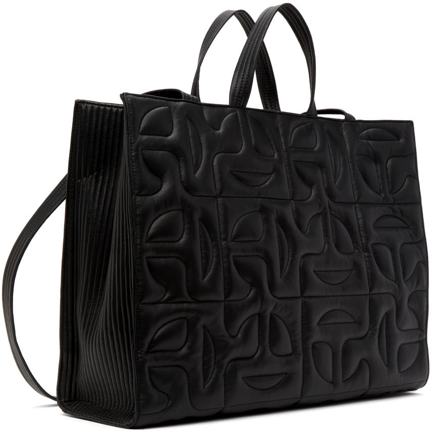 Moose Knuckles x Telfar Black Telfar Edition Leather Tote Bag Moose ...