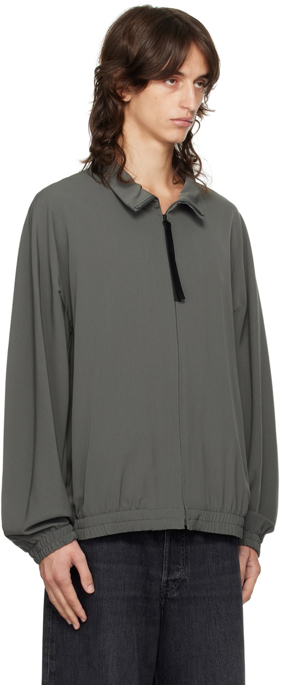 N.Hoolywood Gray Zip Jacket N.Hoolywood