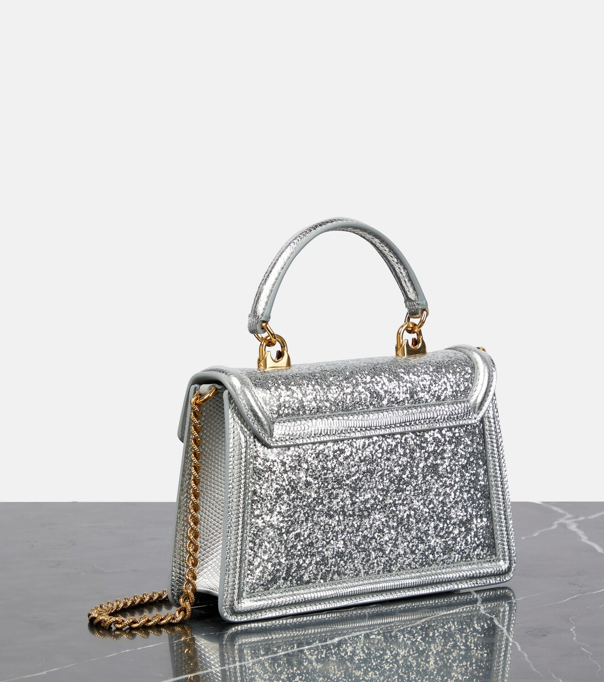 Dolce&Gabbana Devotion Mini leather shoulder bag Dolce & Gabbana