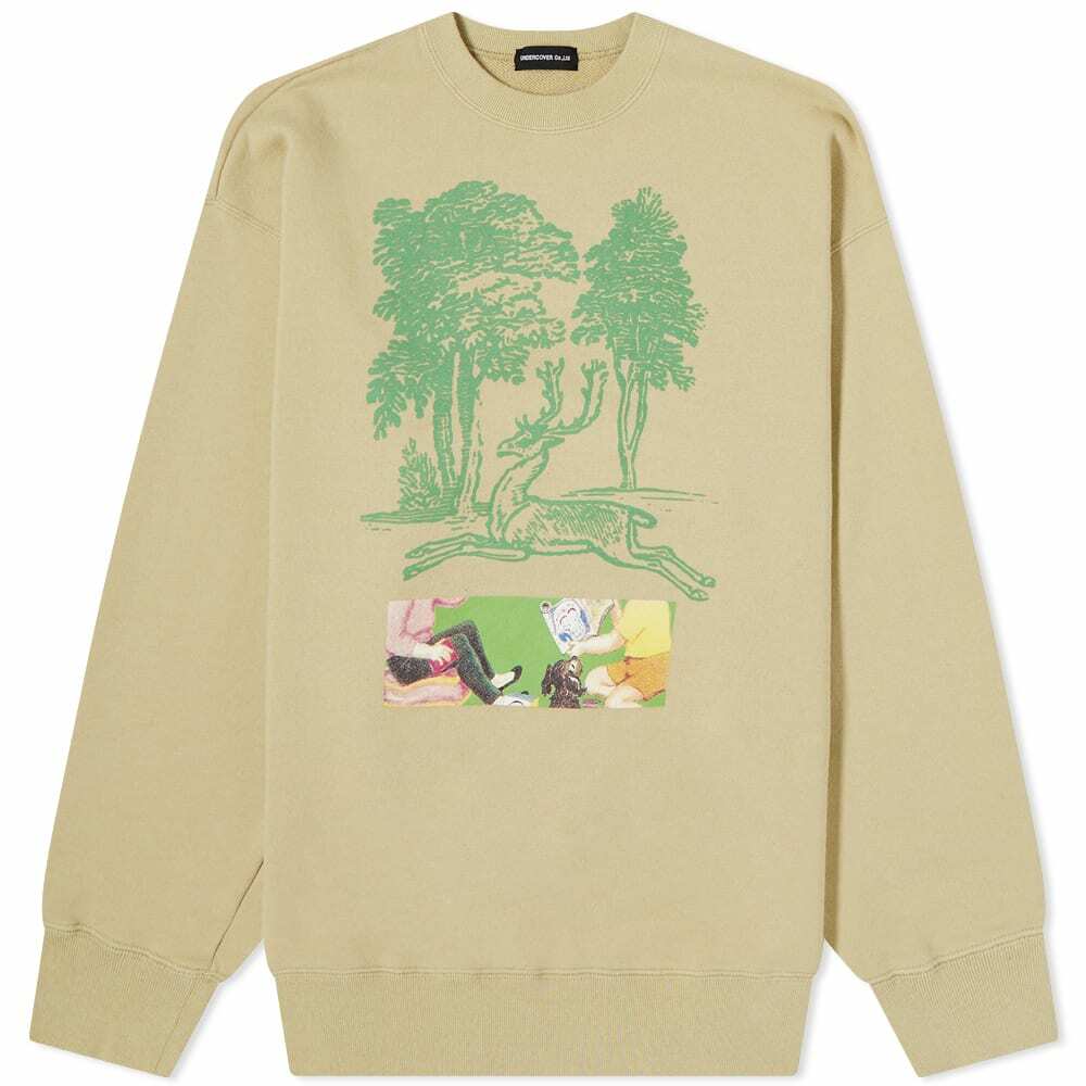 Undercover Women's Tree Print Crew Sweat in Beige Undercover
