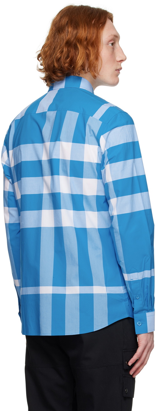 Burberry Blue Check Shirt Burberry
