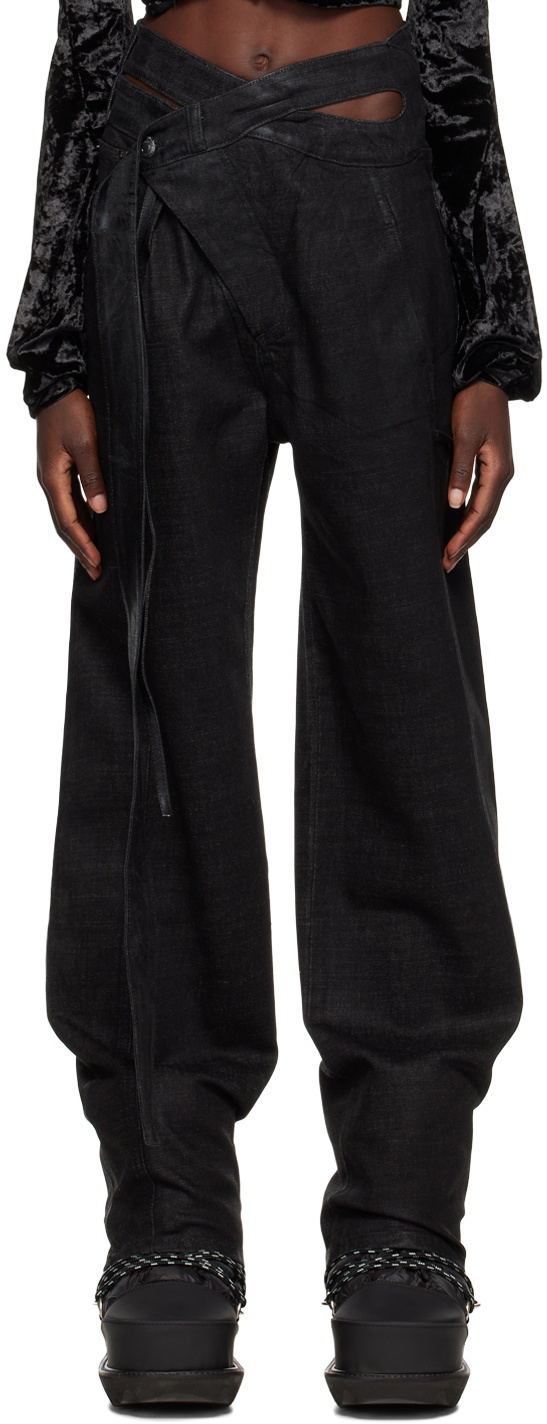 Ottolinger Black Signature Wrap Jeans Ottolinger