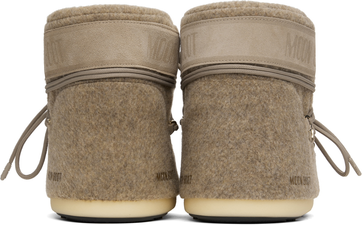 Moon Boot Beige Icon Low Felt Boots Moon Boot