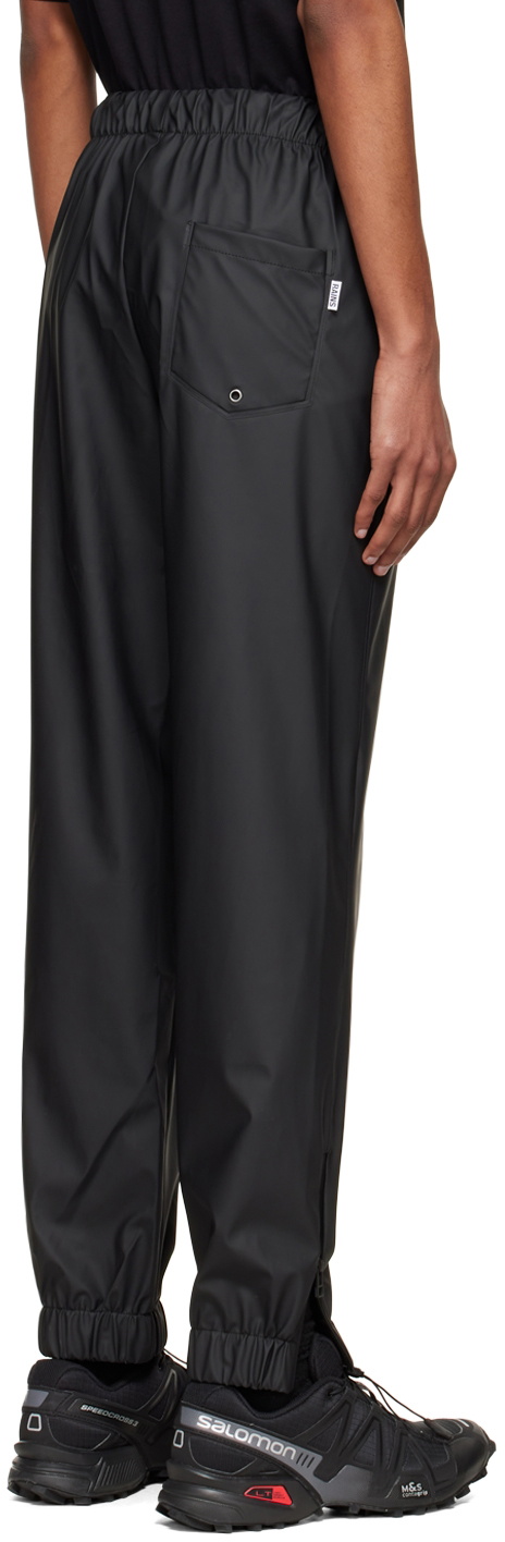 RAINS Black Polyester Lounge Pants Rains
