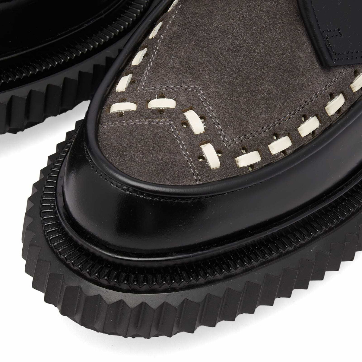 Adieu Men's x Undercover Type 195 Leather Derby in Black Adieu