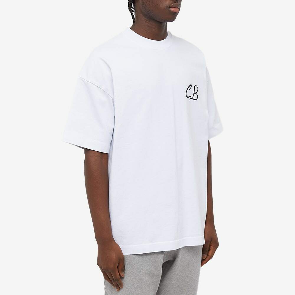 Cole Buxton Men's CB Applique T-Shirt in White Cole Buxton