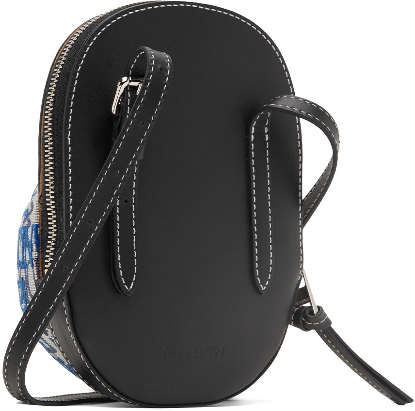 JW Anderson Black & Gray Midi Cap Bag JW Anderson