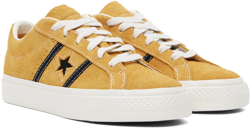 Converse Yellow One Star Academy Pro Suede Low Sneakers Converse