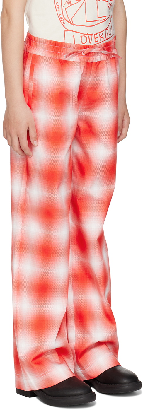 Charles Jeffrey Loverboy SSENSE Exclusive Kids Red & White Lounge Pants ...