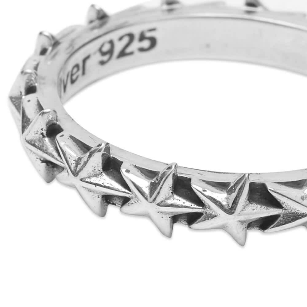 Maple Men's Star Ring in Silver Maple
