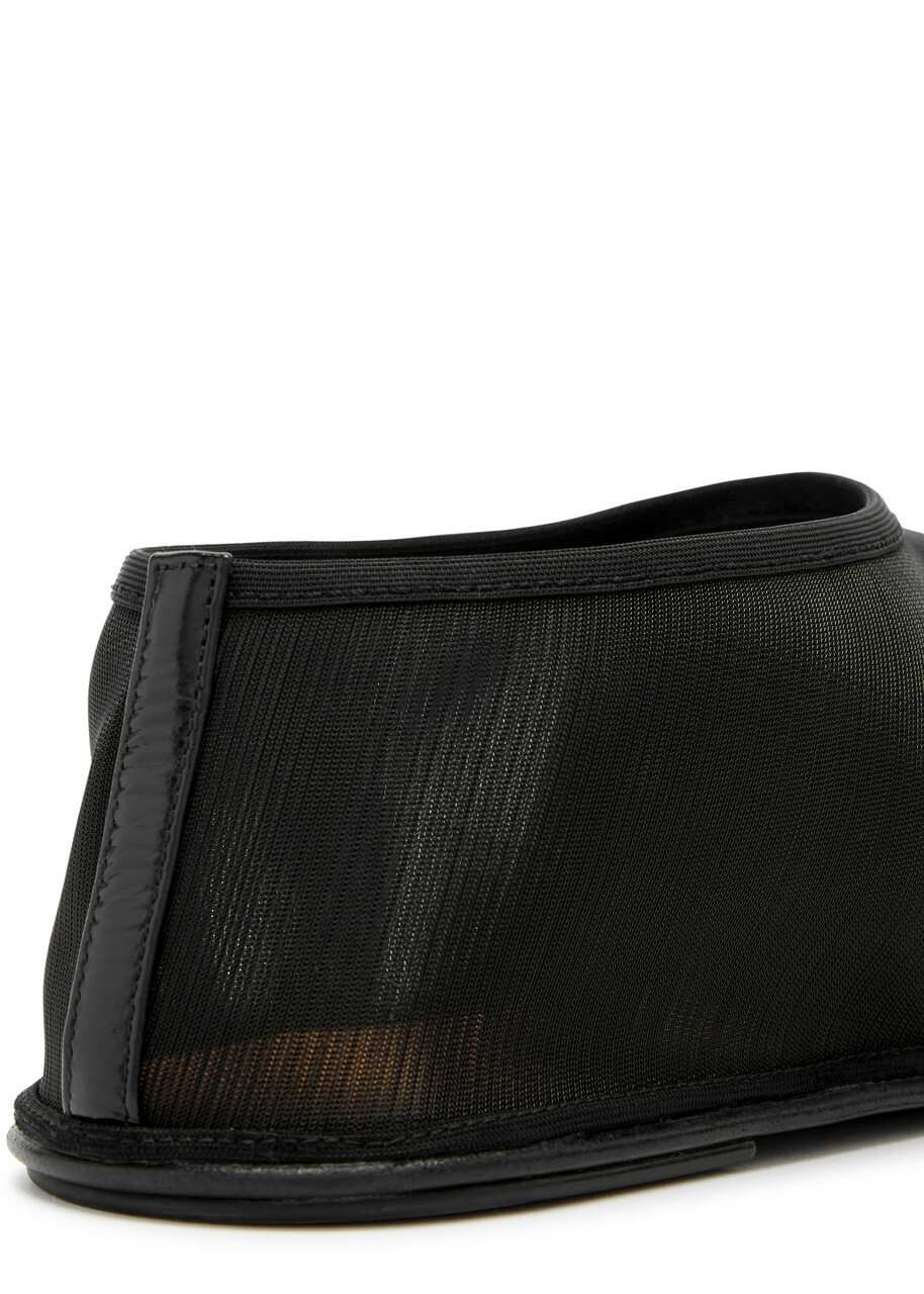 The Row Sock Mesh Ballet Flats Black The Row