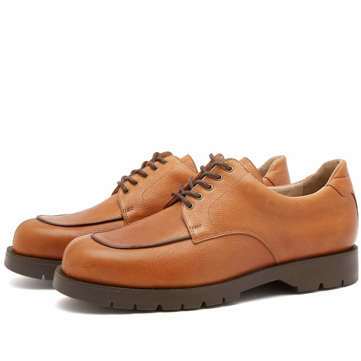 KLEMAN Men's Officer Shoe in Cognac KLEMAN