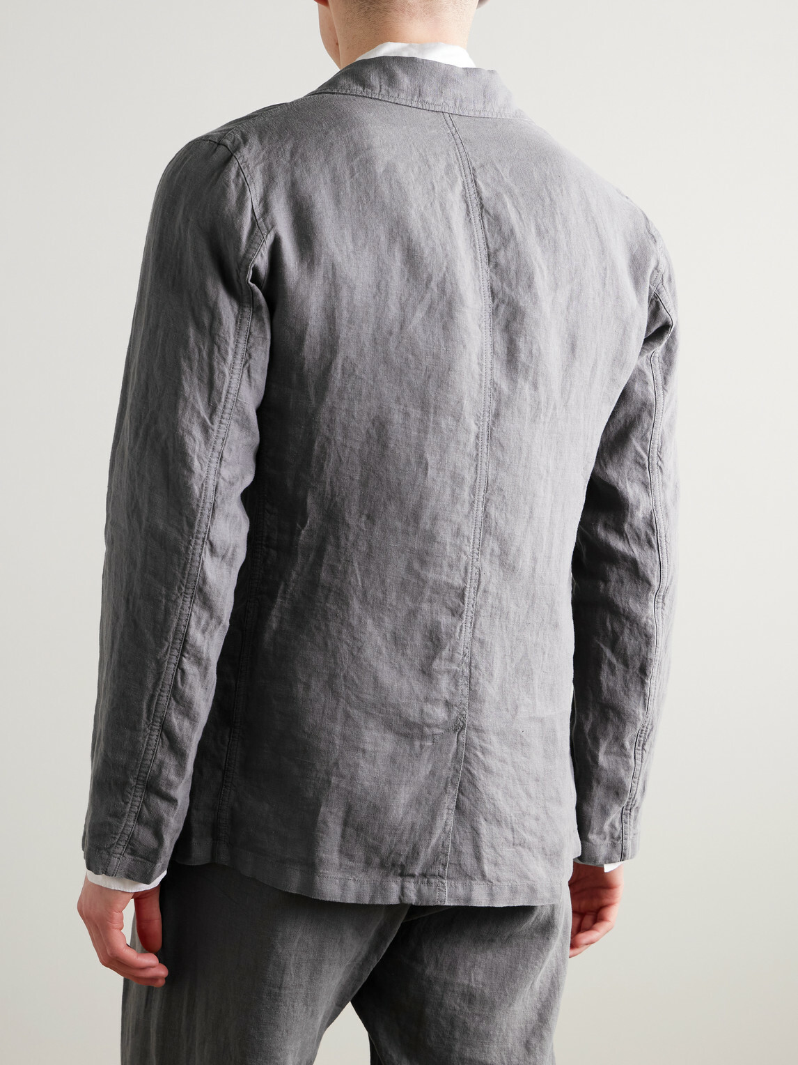 Hartford - Jobby Pat Linen Suit Jacket - Gray Hartford