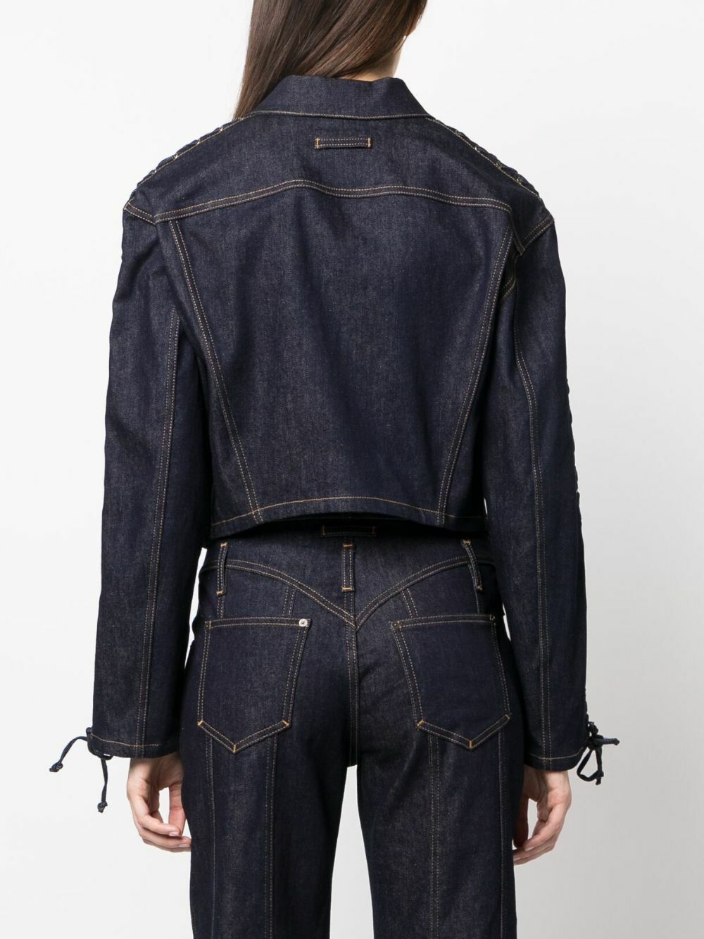 JEAN PAUL GAULTIER - Laced Detail Denim Jacket Jean Paul Gaultier
