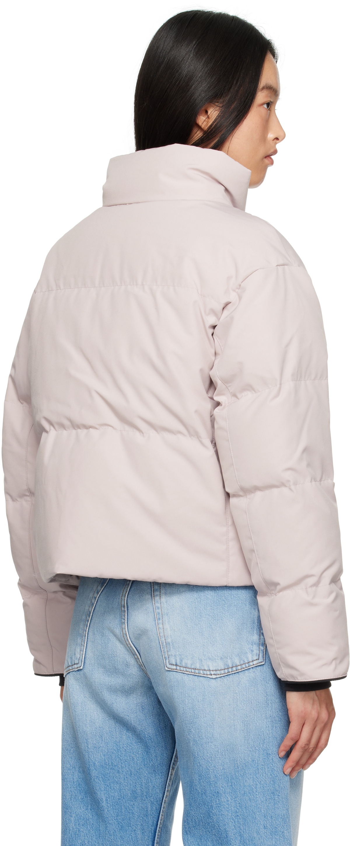 Canada Goose Pink 'Black Label' Grandview Cropped Down Jacket Canada Goose