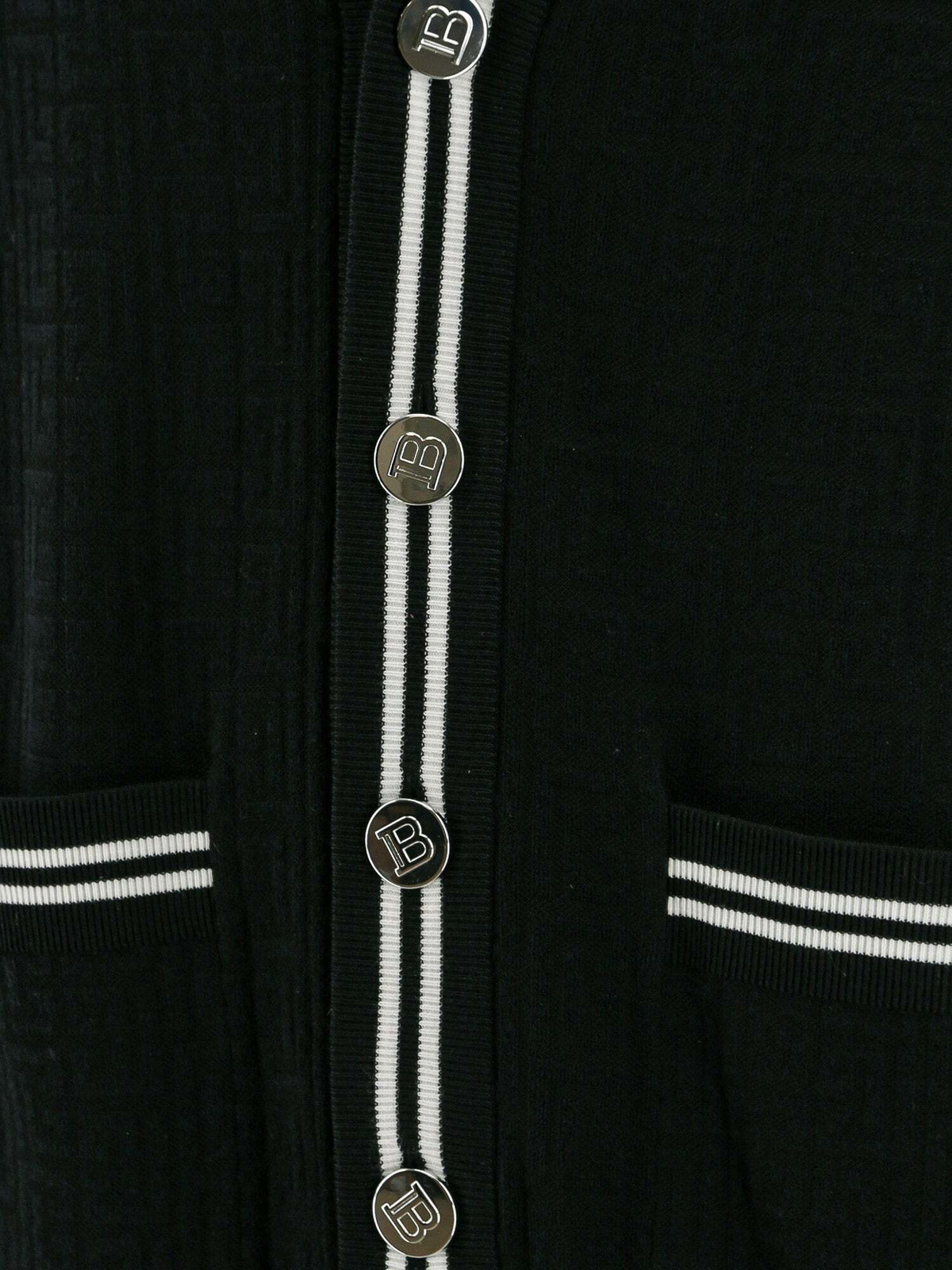 Balmain Cardigan Black Mens Balmain