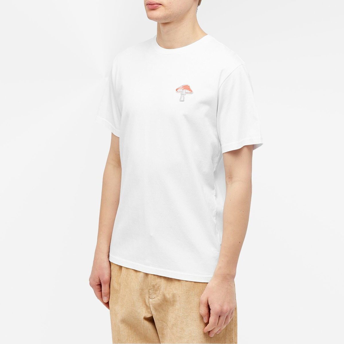Foret Men's Area Mush T-Shirt in White Foret