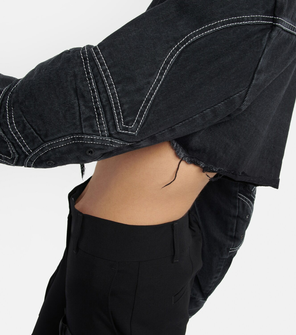 Off-White - Cropped cotton jacket Off-White