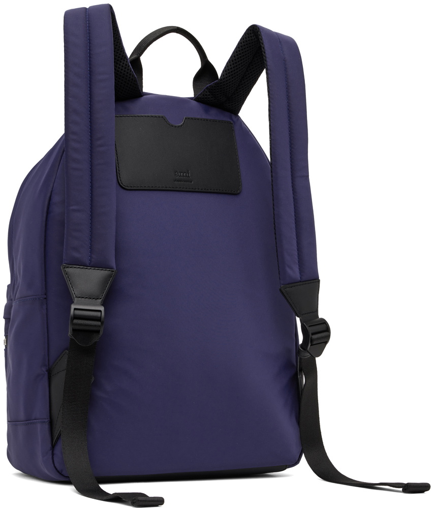 AMI Paris Navy Ami de Cœur Backpack AMI