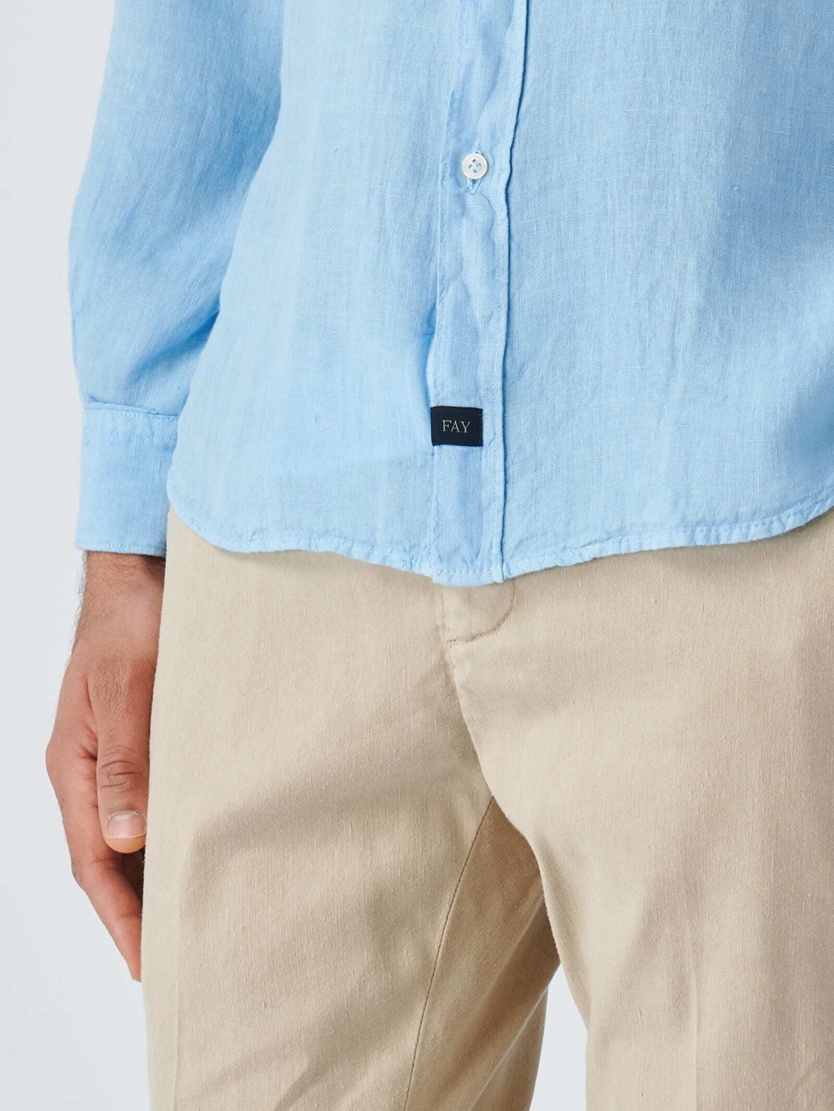 Fay Camicia Collo Francese Tinto Capo Shirt Fay