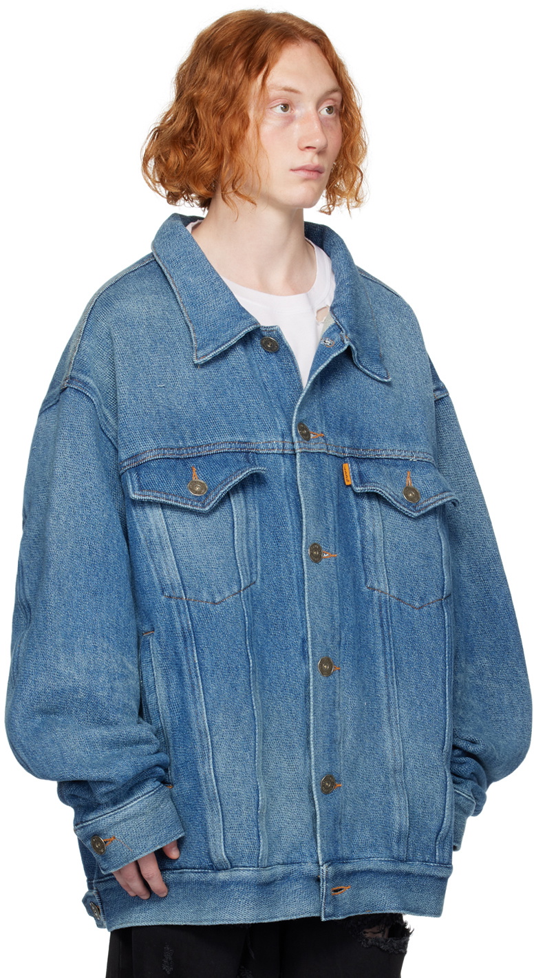 Doublet Blue Faded Denim Jacket Doublet