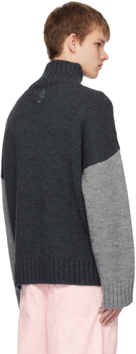 JW Anderson Gray Patch Pocket Turtleneck JW Anderson