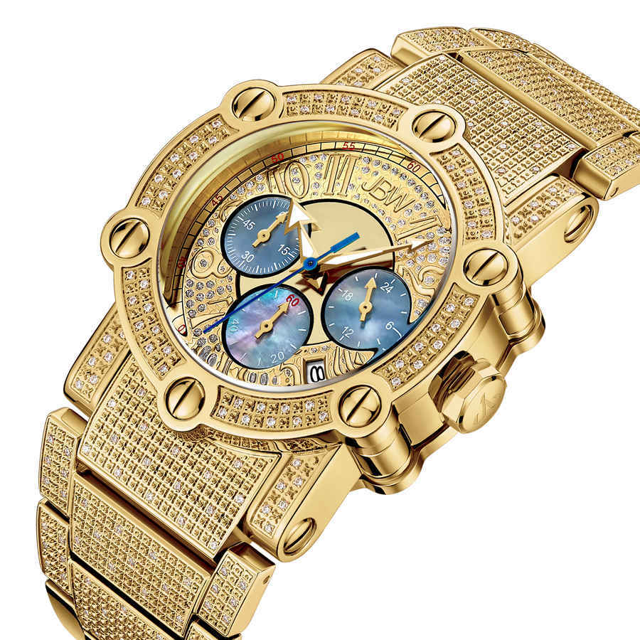 JBW Phantom Chronograph Quartz Diamond Mens Watch JB-6215-200-A JBW