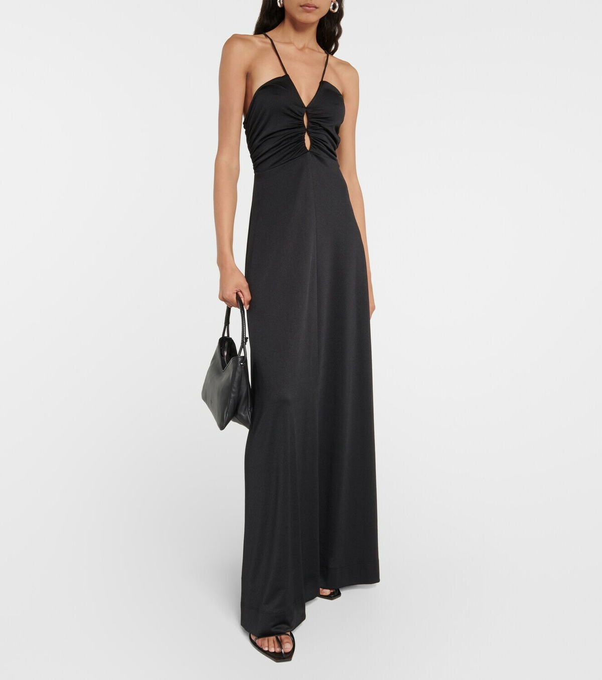 Ganni Crêpe jersey maxi dress GANNI