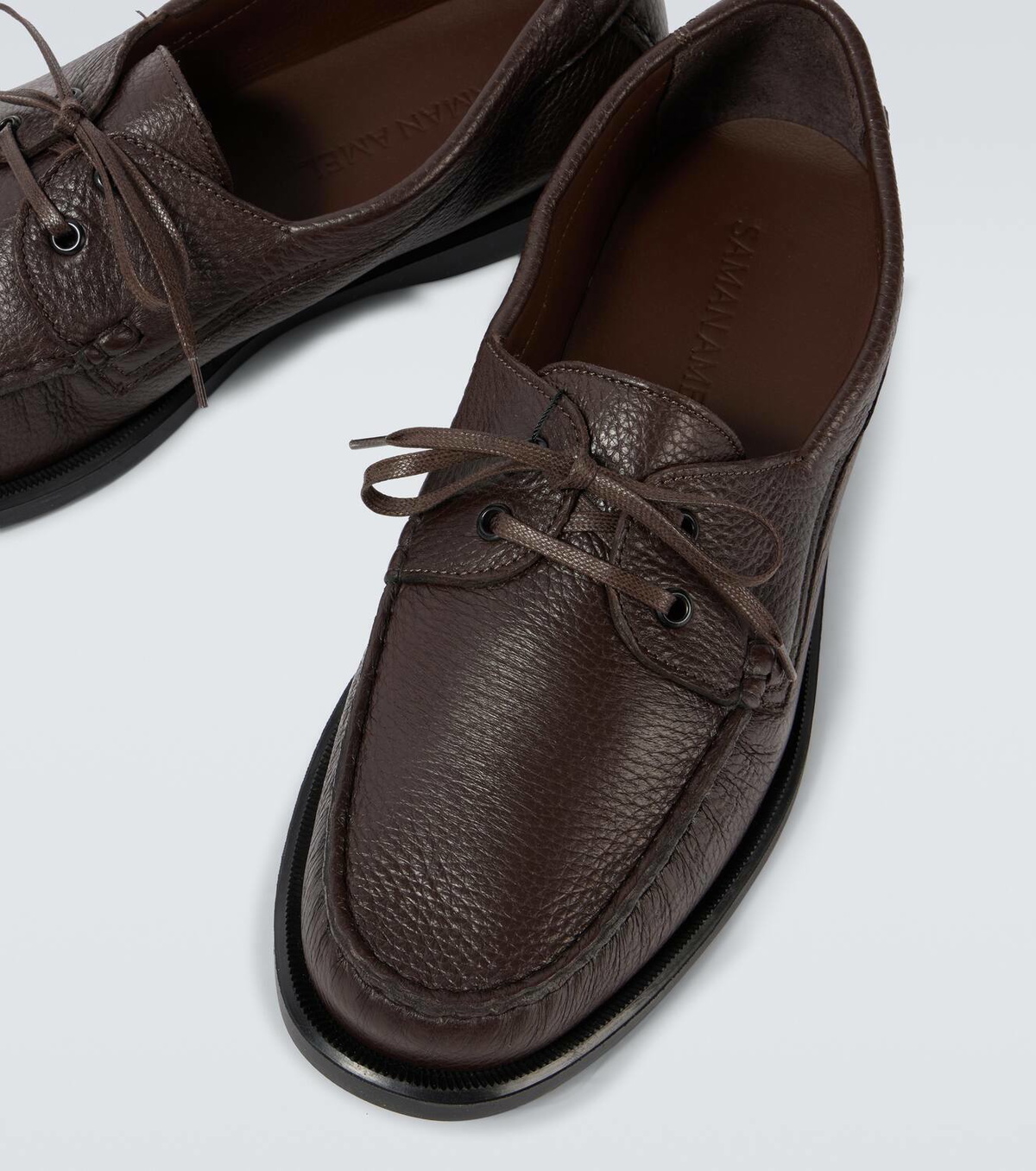 Saman Amel City Moc leather loafers Saman Amel