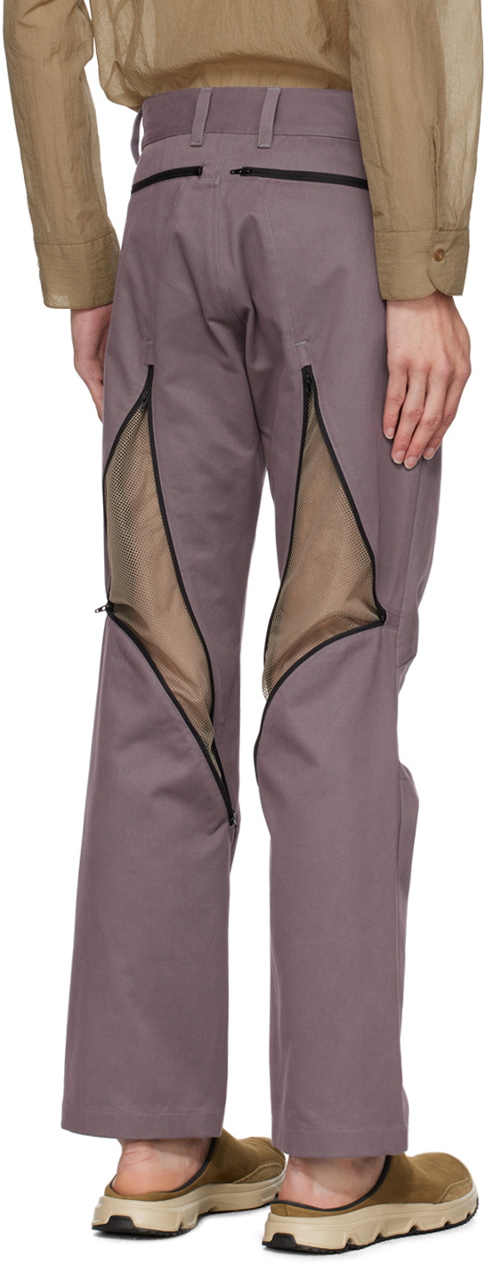 Olly Shinder Purple Zip Trousers