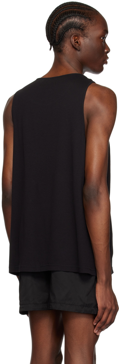 Represent Black Scoop Neck Tank Top Represent