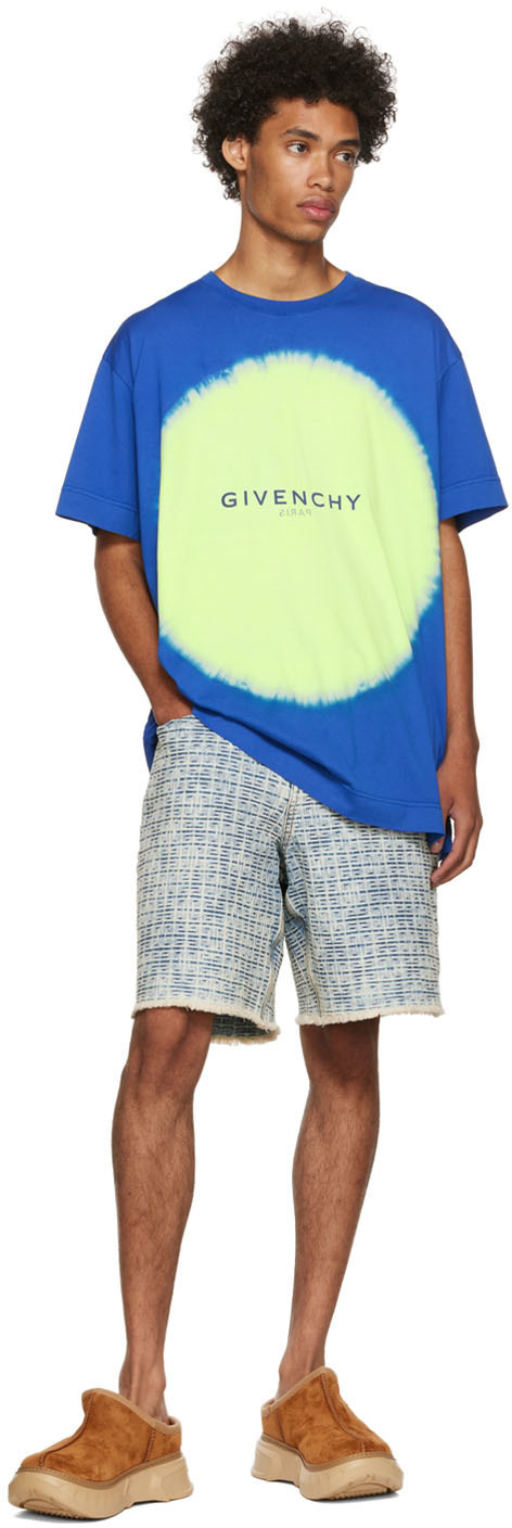 Givenchy Blue Cotton T-Shirt Givenchy