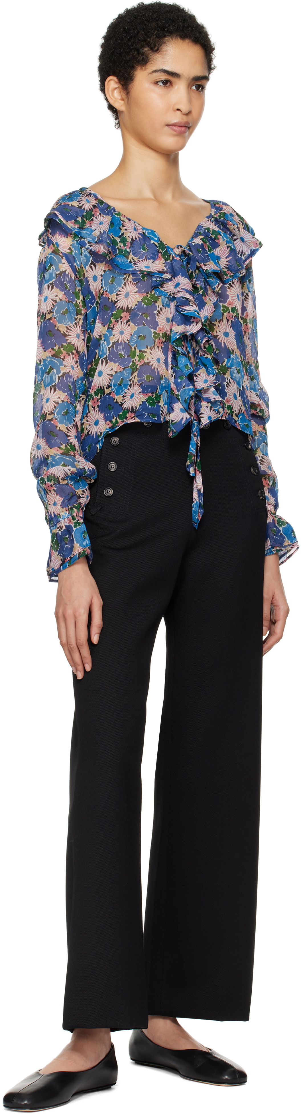 Bode Multicolor Daisy Blouse Bode