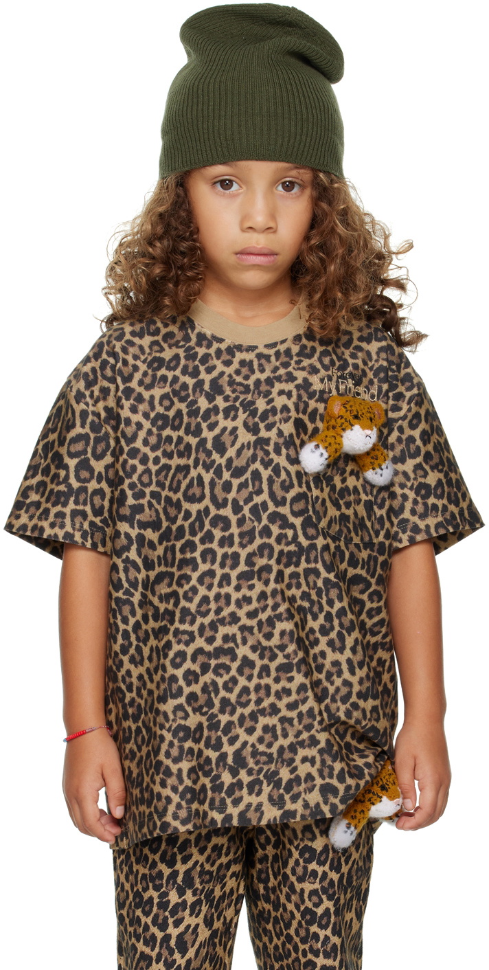 Doublet SSENSE Exclusive Kids Brown 'With My Friend' T-Shirt Doublet