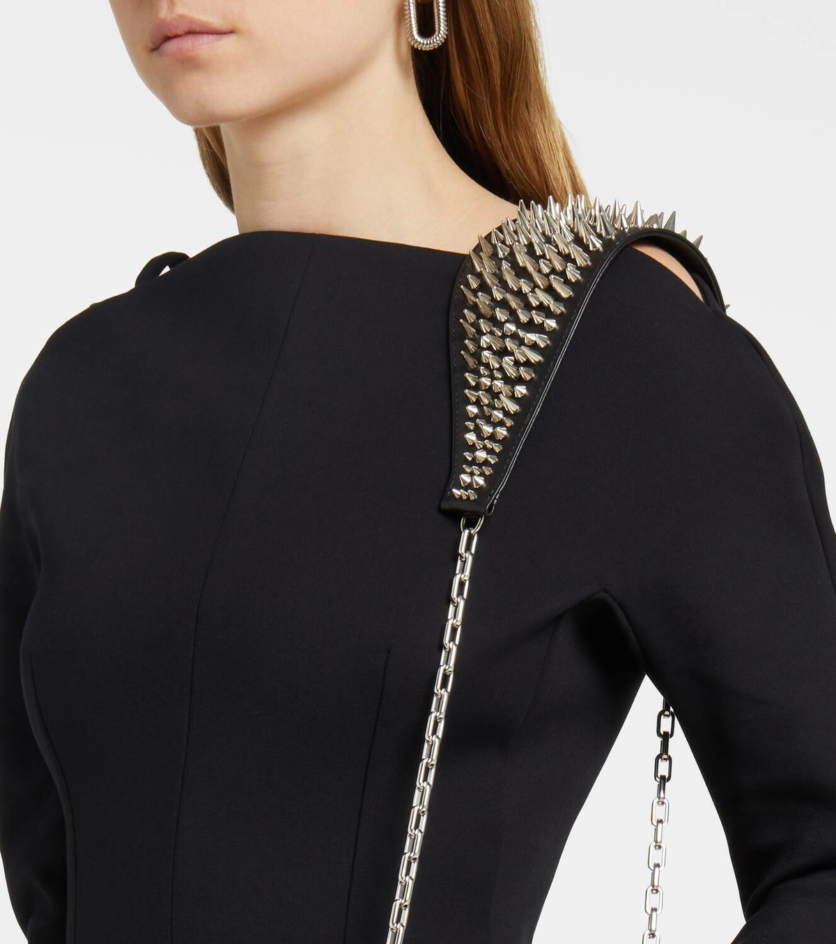 Christian Louboutin Artemis spiked leather crossbody bag Christian ...