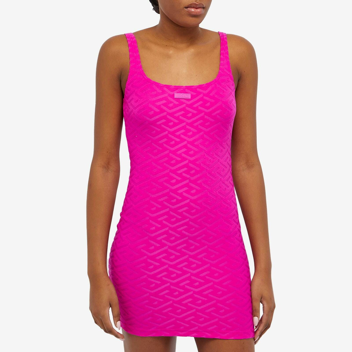 Versace Women's Greca Beach Dress in Pink Versace