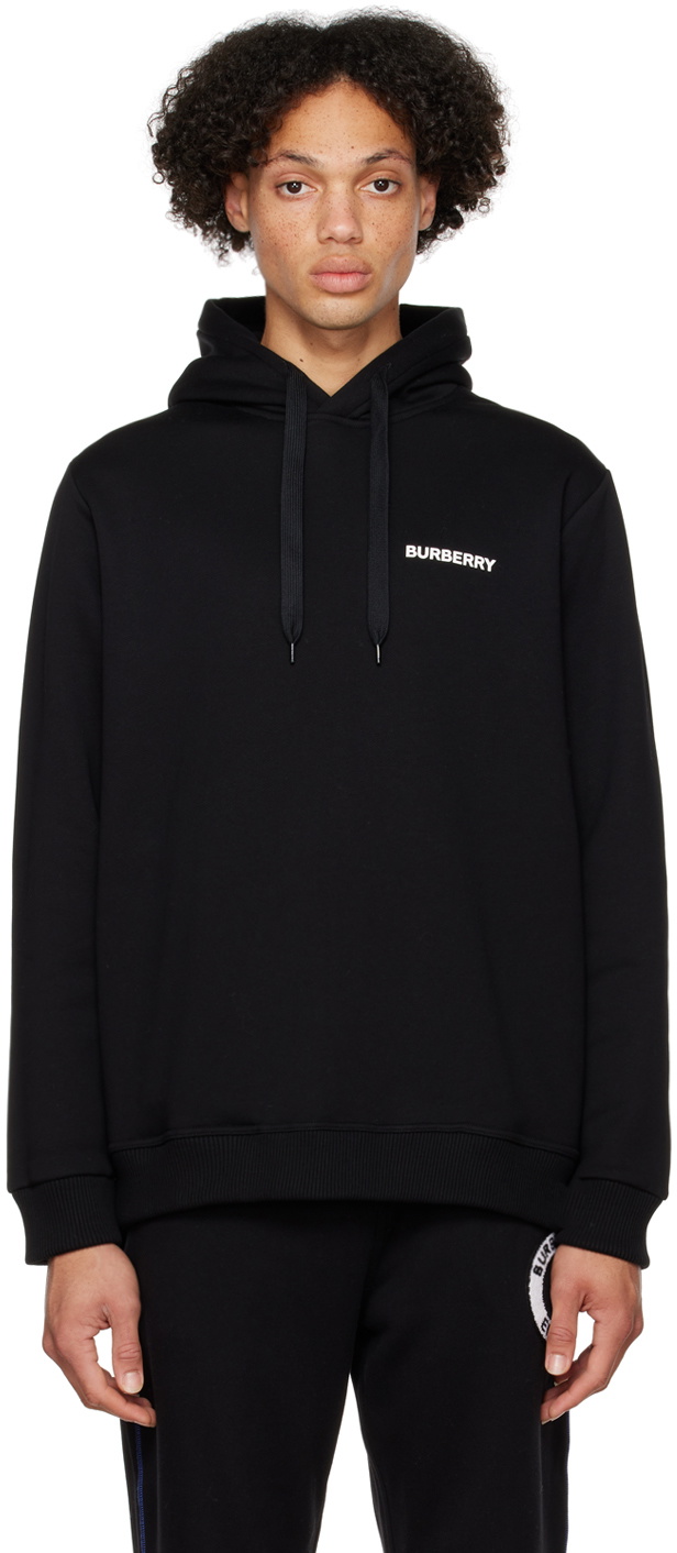 Burberry Black Equestrian Knight Hoodie Burberry