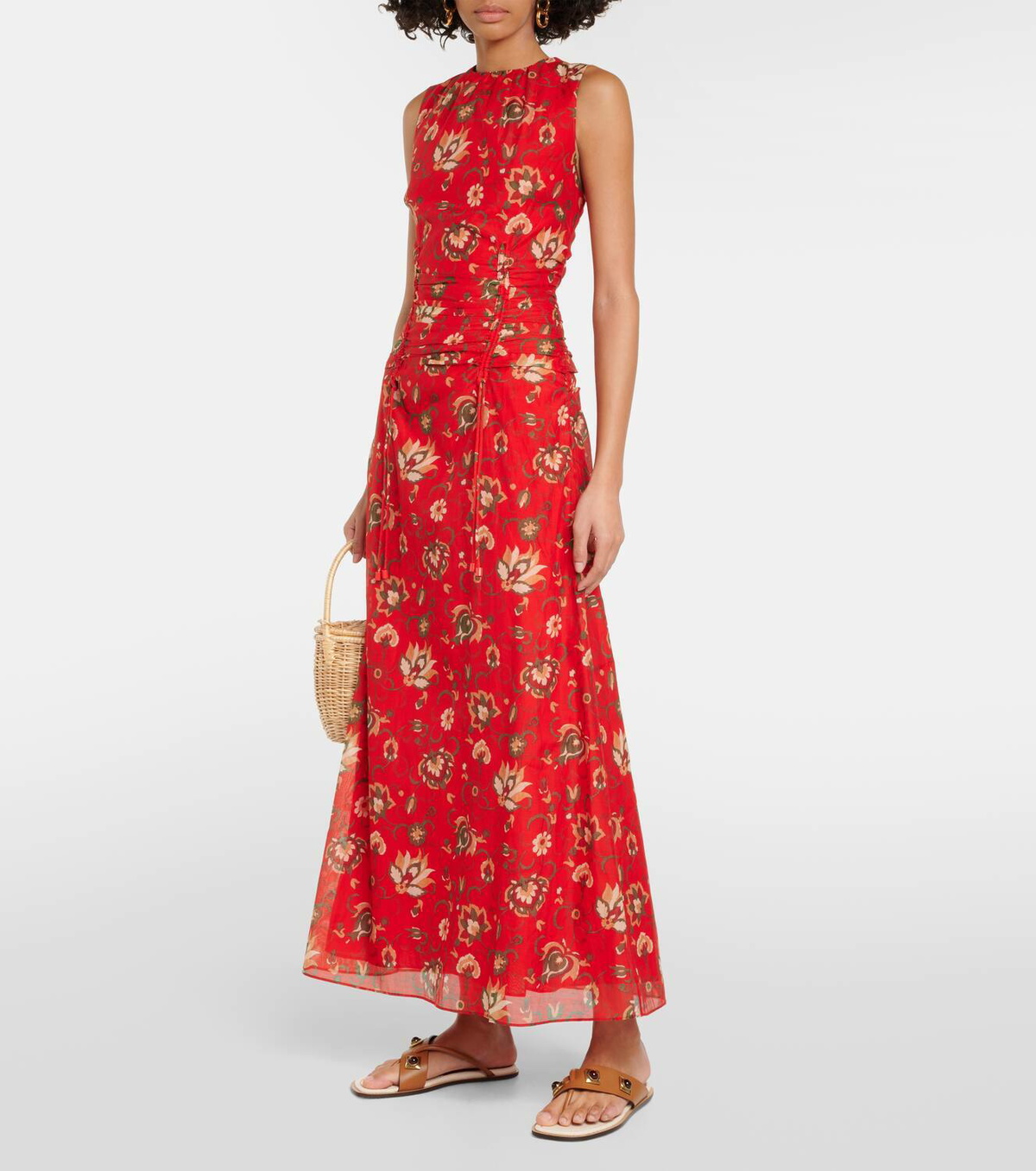SIR Reyes printed cotton and silk maxi dress SIR.