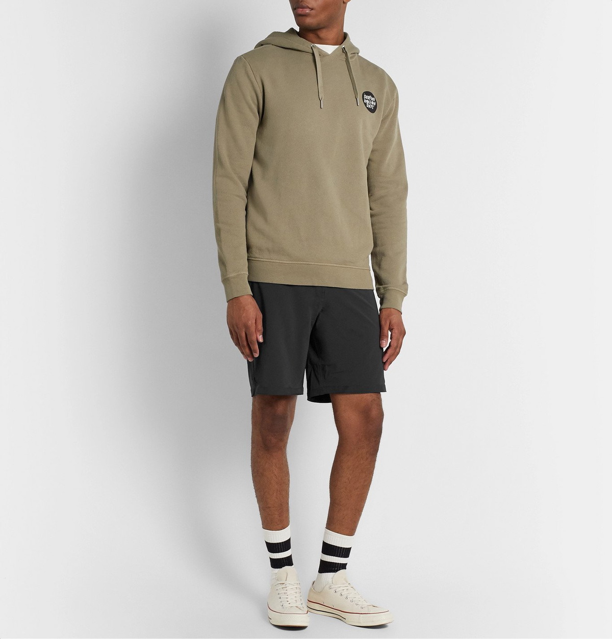 Outerknown - Logo-Appliquéd Shell Swim Shorts - Black Outerknown