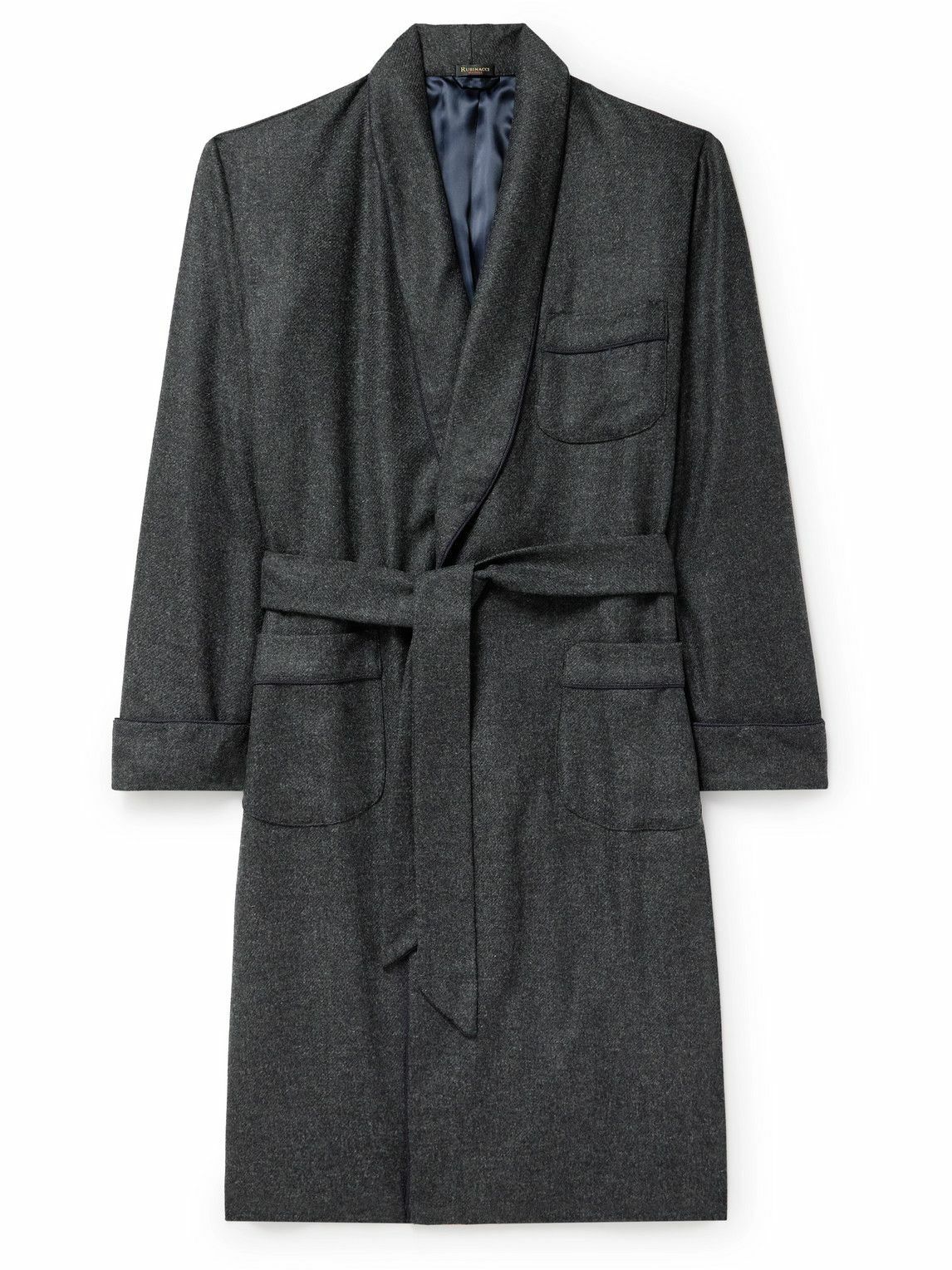 Rubinacci - Wool and Cashmere-Blend Robe - Gray Rubinacci