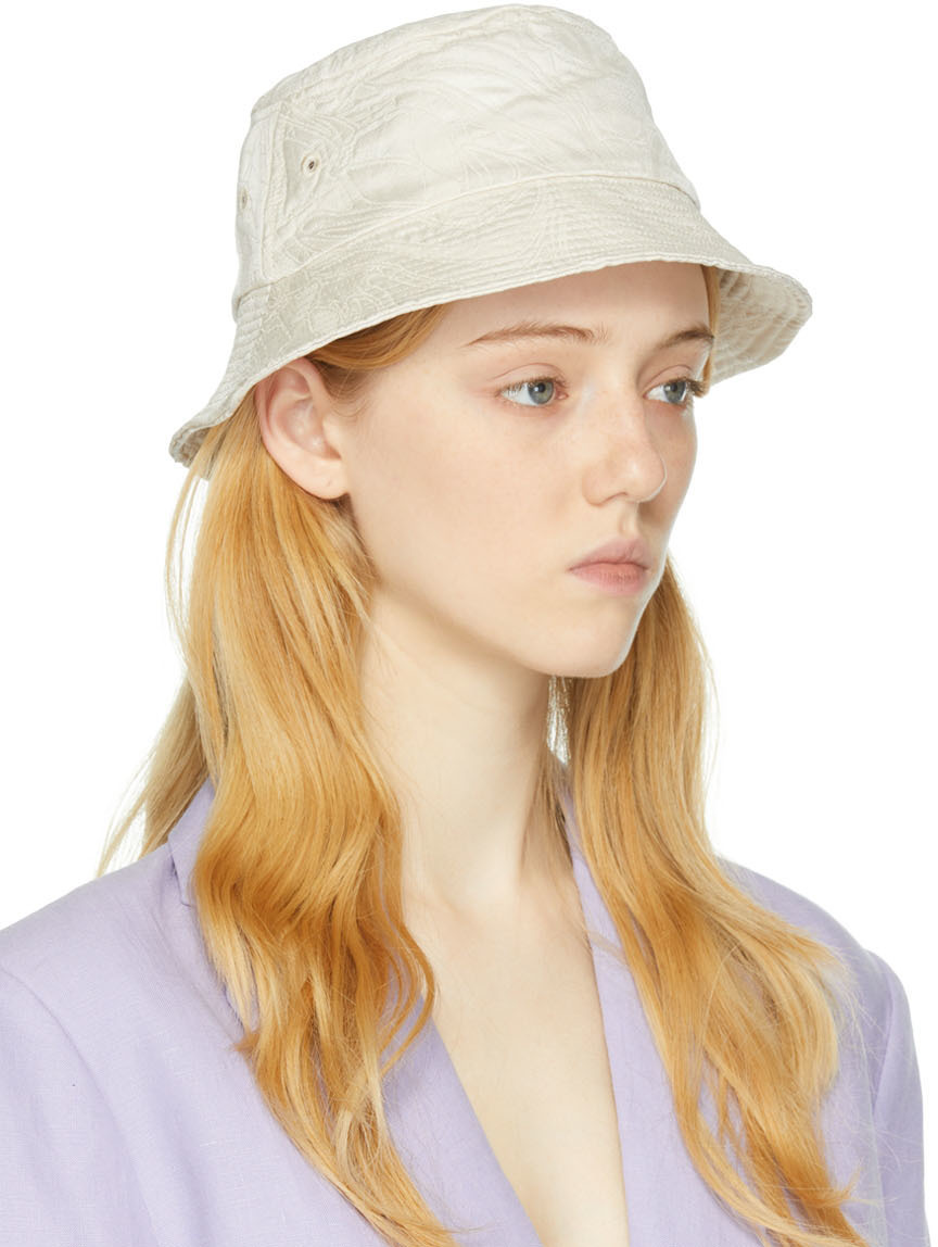Stine Goya Off-White Merina Bucket Hat Stine Goya