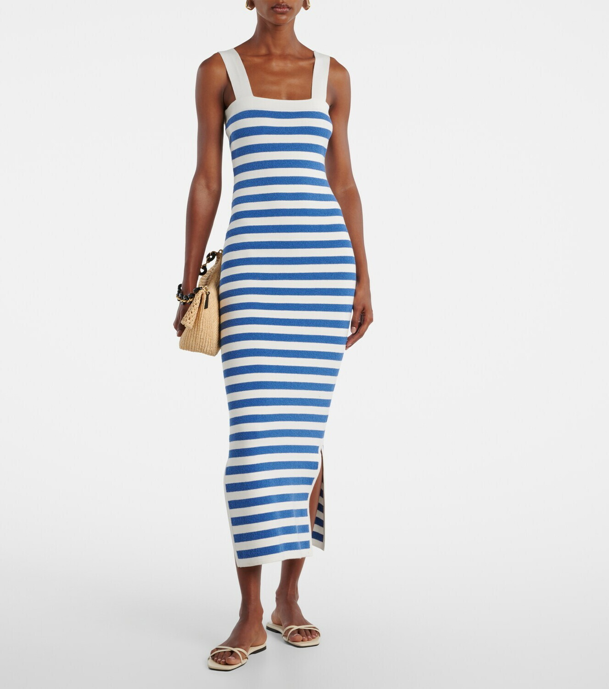 Posse Ari striped knitted maxi dress Posse