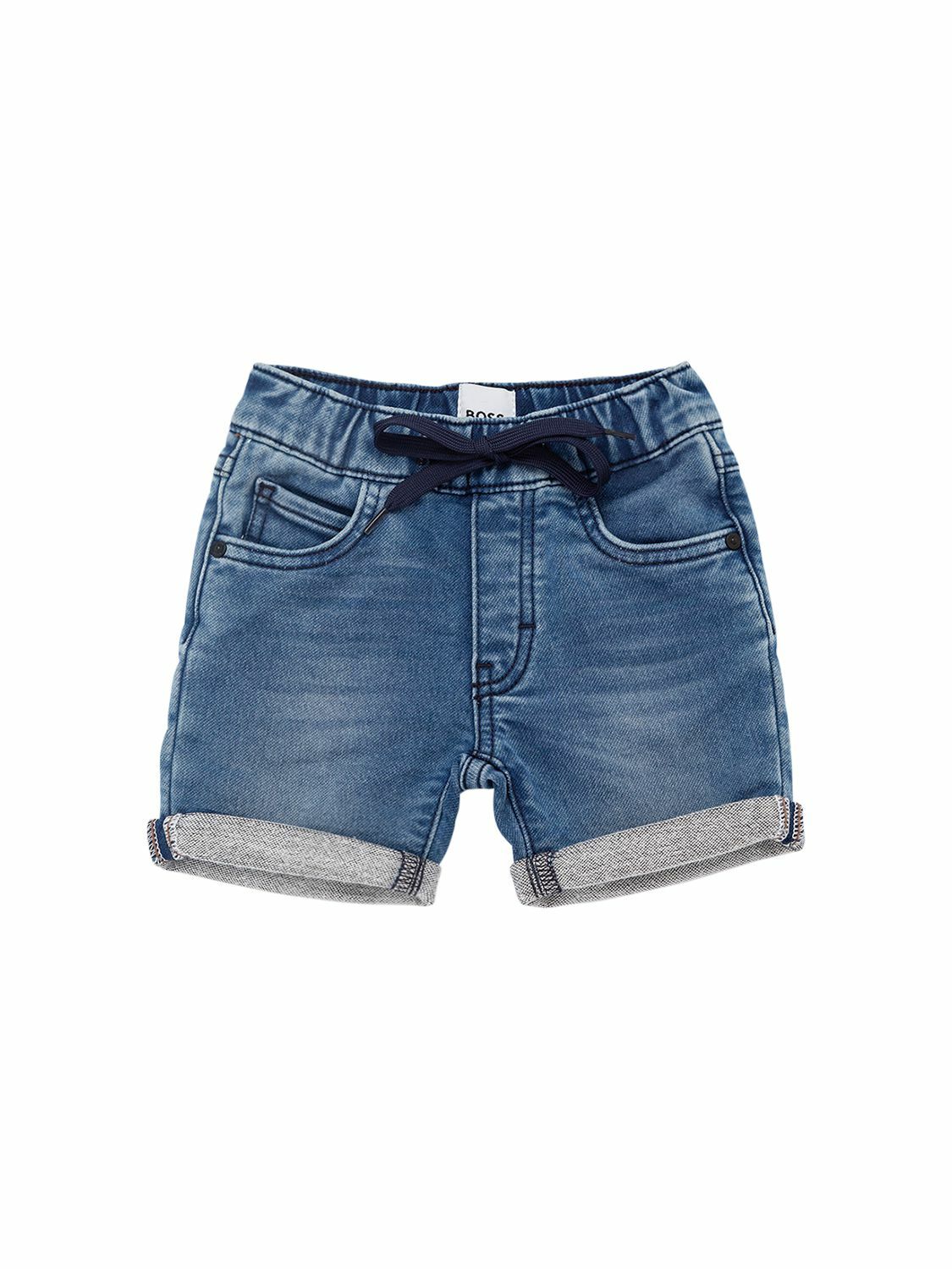 BOSS Stretch Denim Effect Shorts BOSS