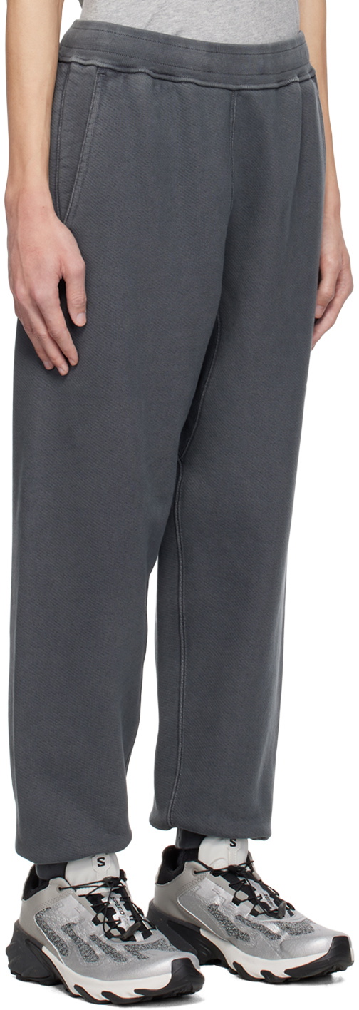 Stone Island Gray Garment-Dyed Sweatpants Stone Island