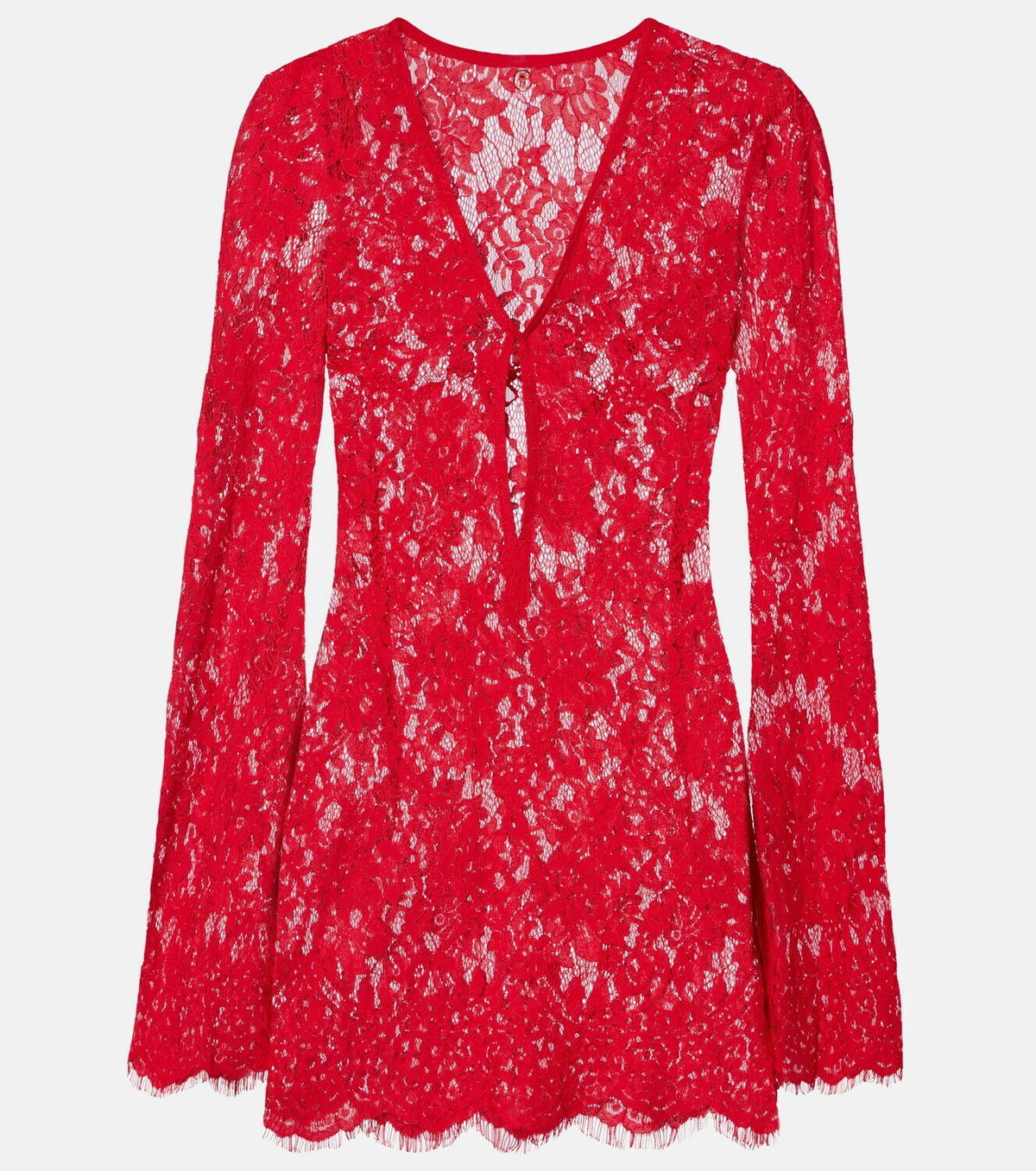 Bananhot Millie cotton and brocade lace minidress Bananhot