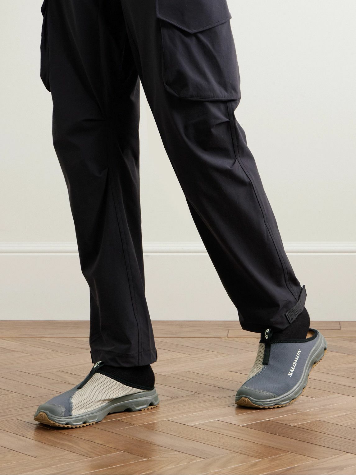 Salomon - RX Slide 3.0 Ripstop and Mesh Slip-On Sneakers - Gray Salomon