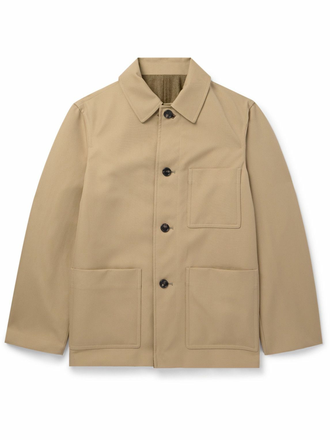 Loro Piana - Yudakai Caban Wool and Cotton-Blend Gabardine Overshirt - Brown Loro Piana