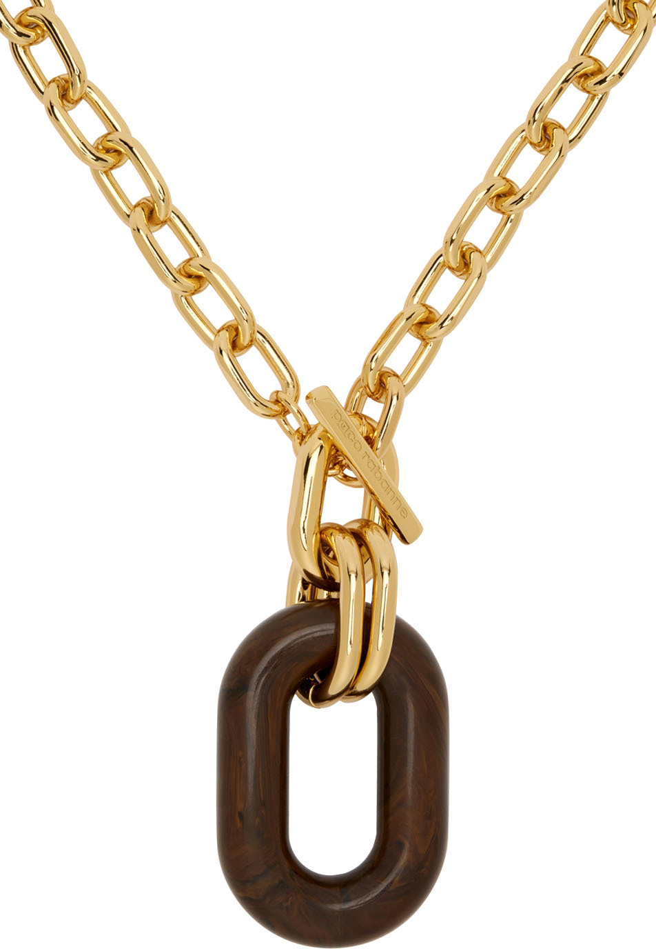 Paco Rabanne Gold XL Link Pendant Necklace Paco Rabanne