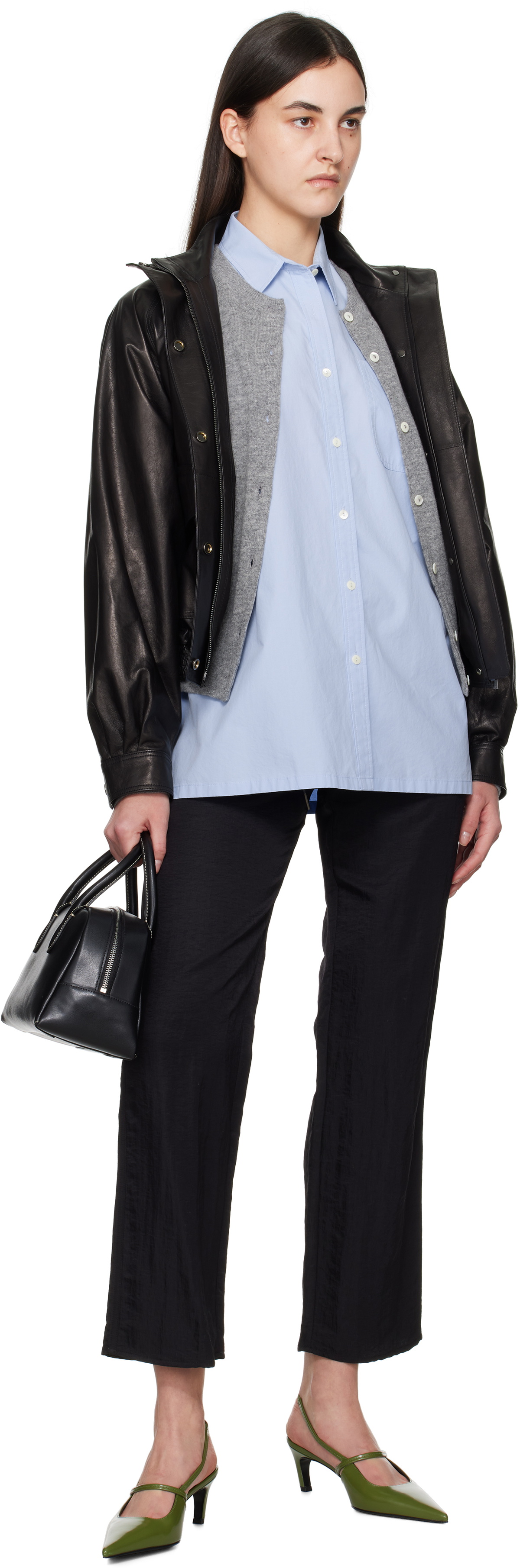 Nothing Written Blue Oversized NW Logo Shirt NOTHING WRITTEN